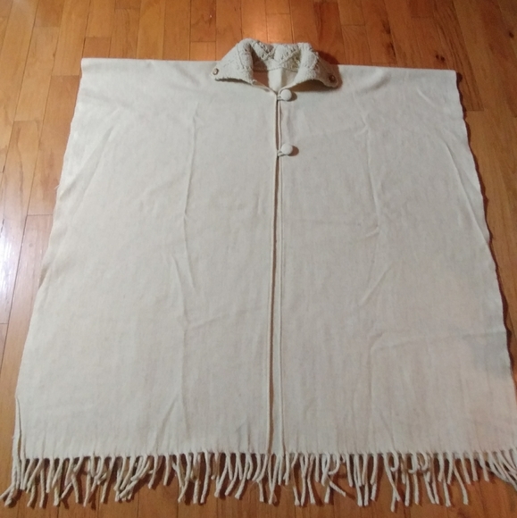 El Jorongo | Sweaters | Vintage El Jorongo Wool Serape Handmade In ...